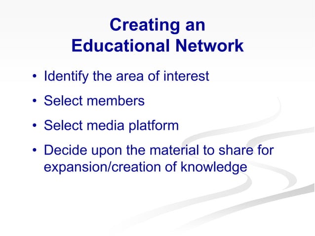 Educational networking | PPTX | Social Networking | Internet