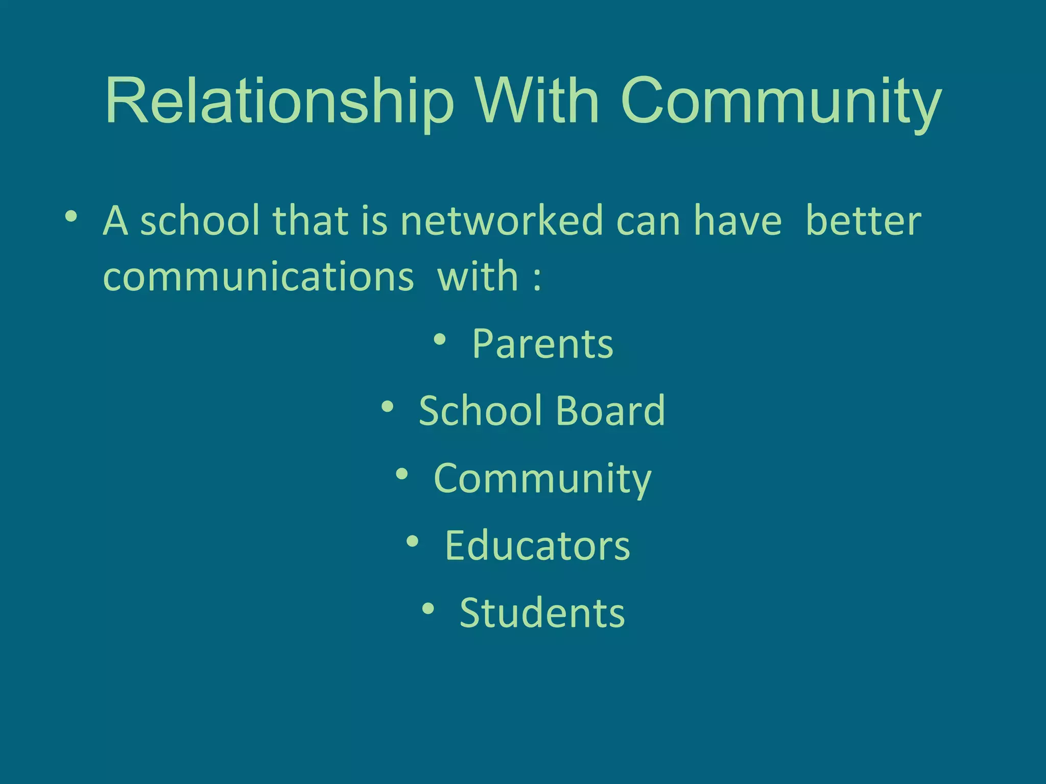 Educational Networking Power Point | PPT