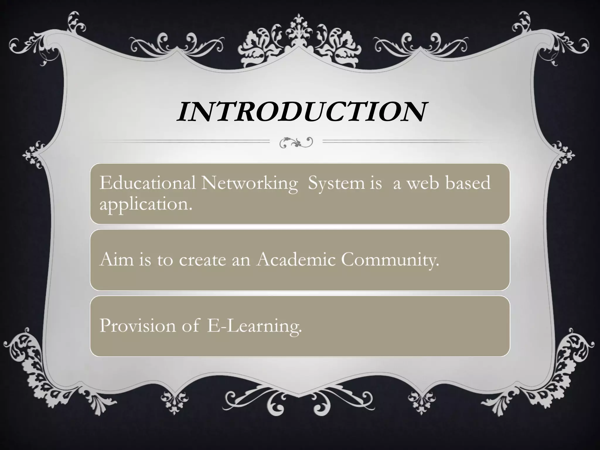 Educational networking system | PPT
