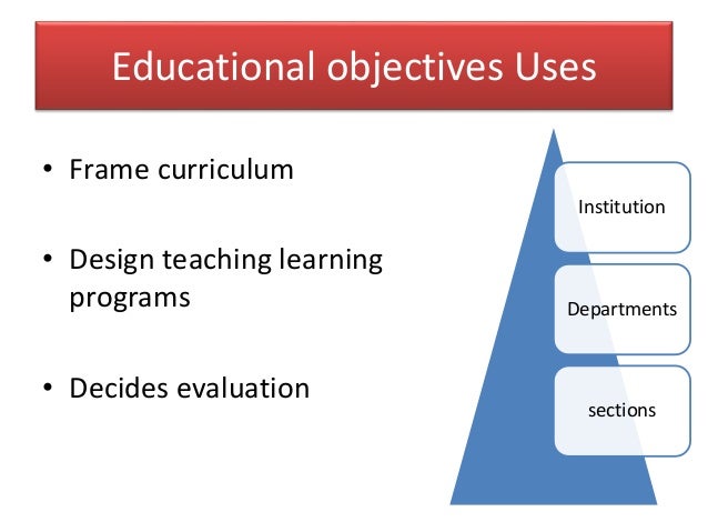 Educational objectives