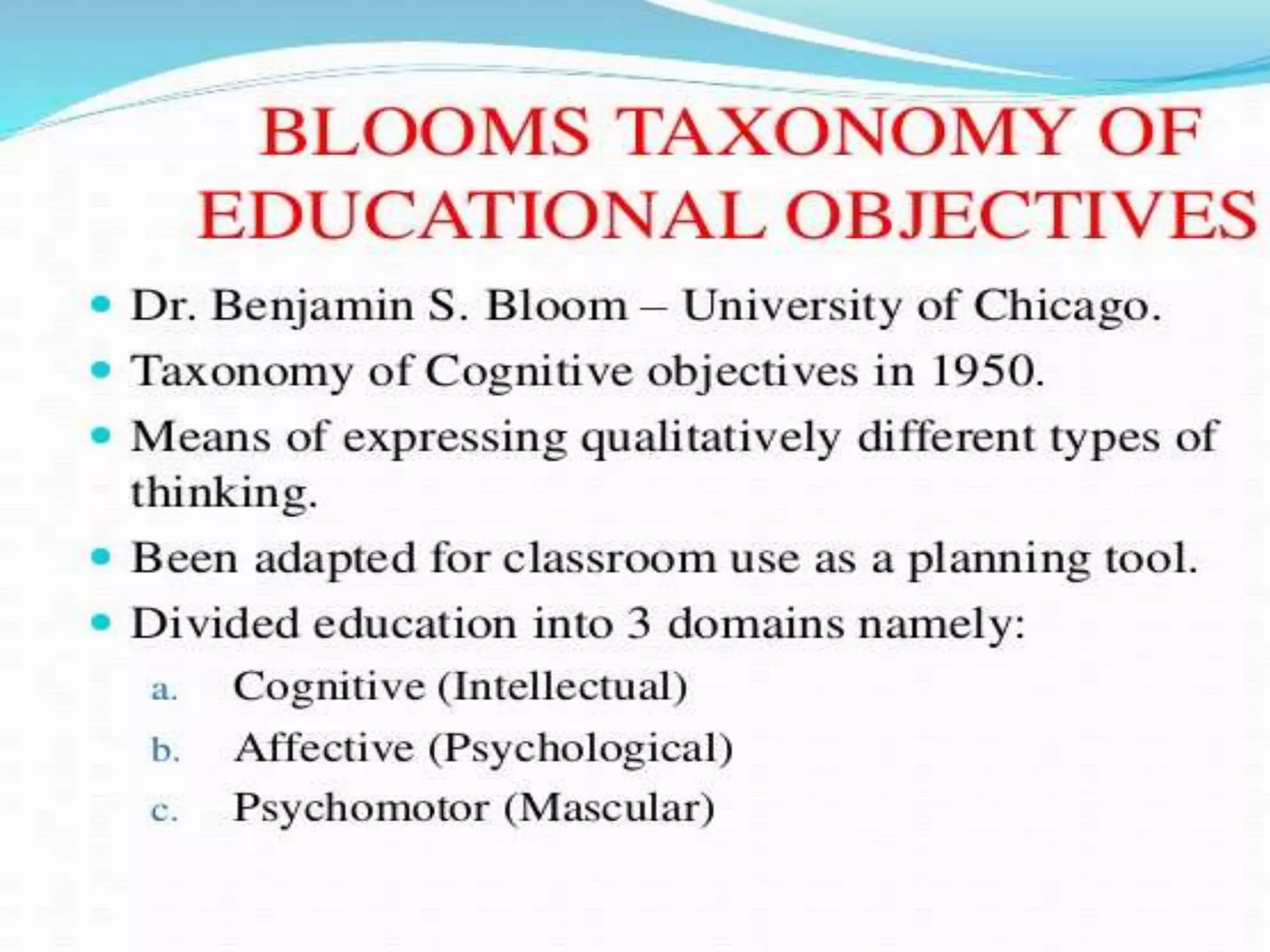 Educational objectives | PPTX