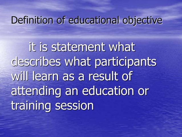 educational objectives.ppt