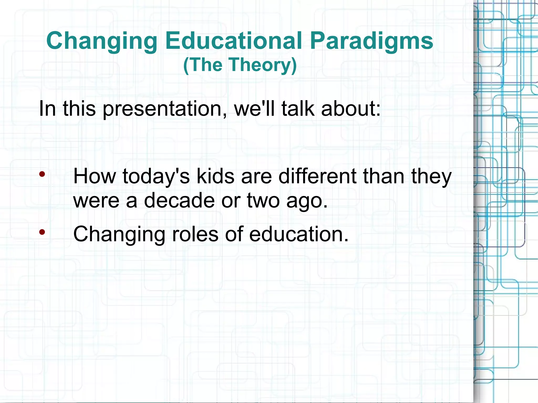Educational paradigms, part i | PPT