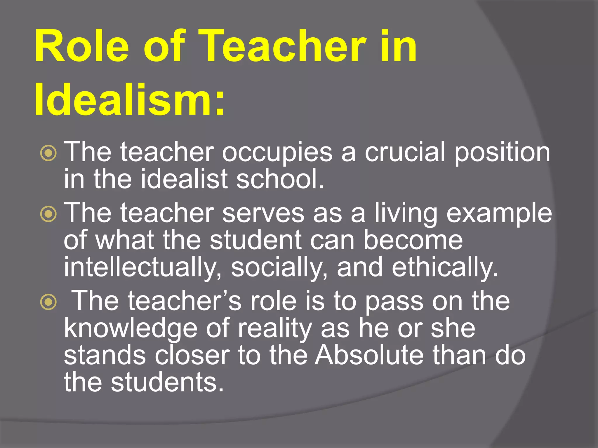 Educational perspective of idealism by anwarullah | PPTX