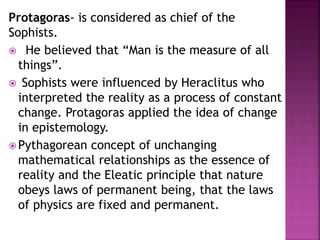 Educational philosophers (sophist and greeks) | PPTX | Christianity ...