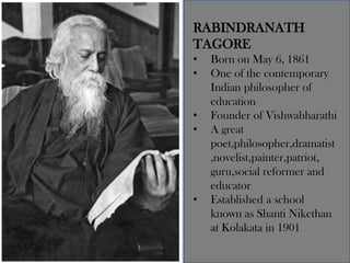 Educational philosophies of Tagore | PDF