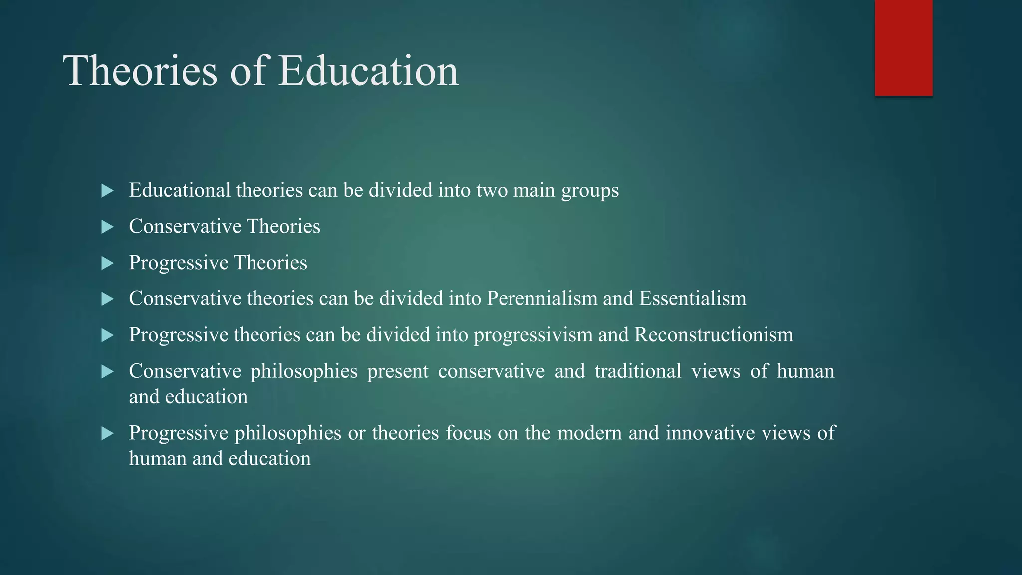 Educational Philosophies of Theories.pptx