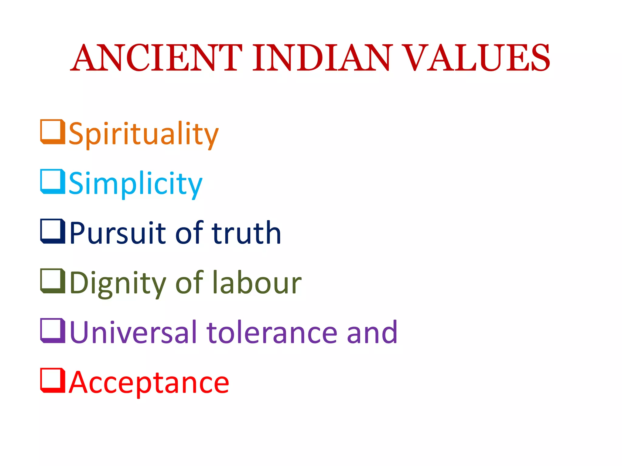 Educational Philosophy - Ancient Indian Values | PPTX