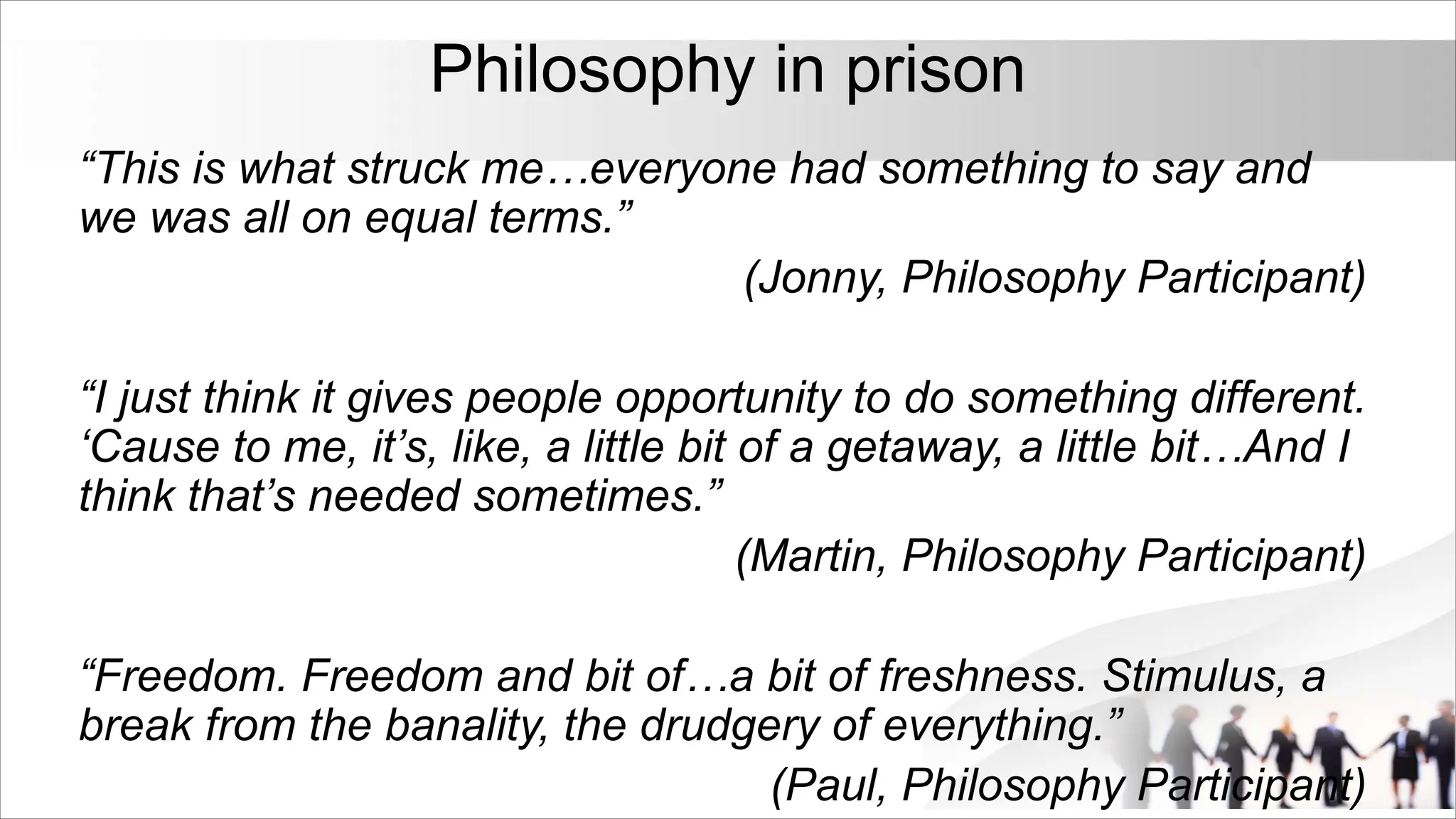 Educational Philosophy in Prison / Correctional Facilities | PDF