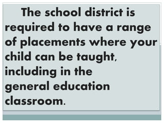 Educational placement | PPTX