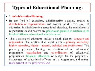 EDUCATIONAL PLANNING | PPTX