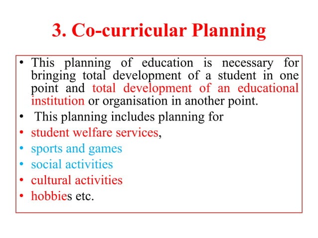 EDUCATIONAL PLANNING | PPTX | Education
