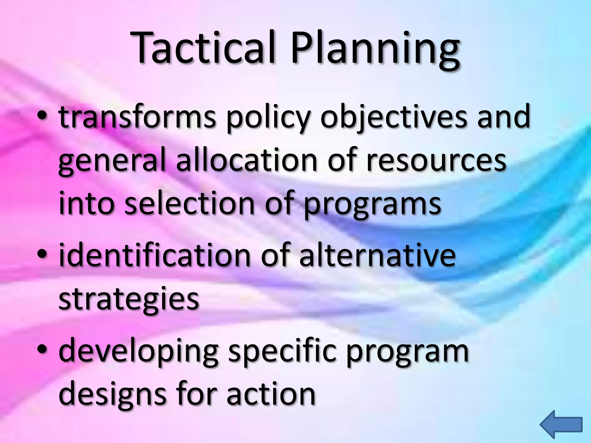 Educational planning models | PPTX