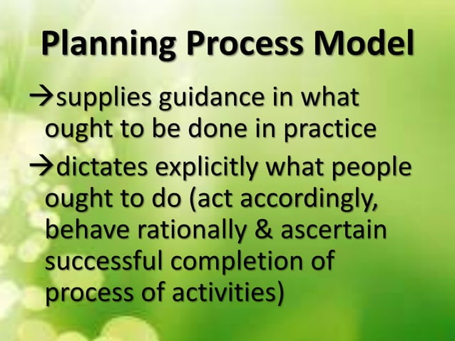Educational planning models | PPT