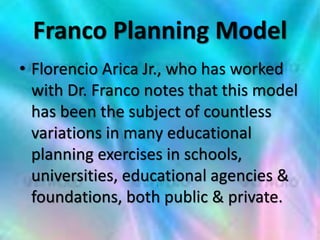 Educational planning models | PPTX