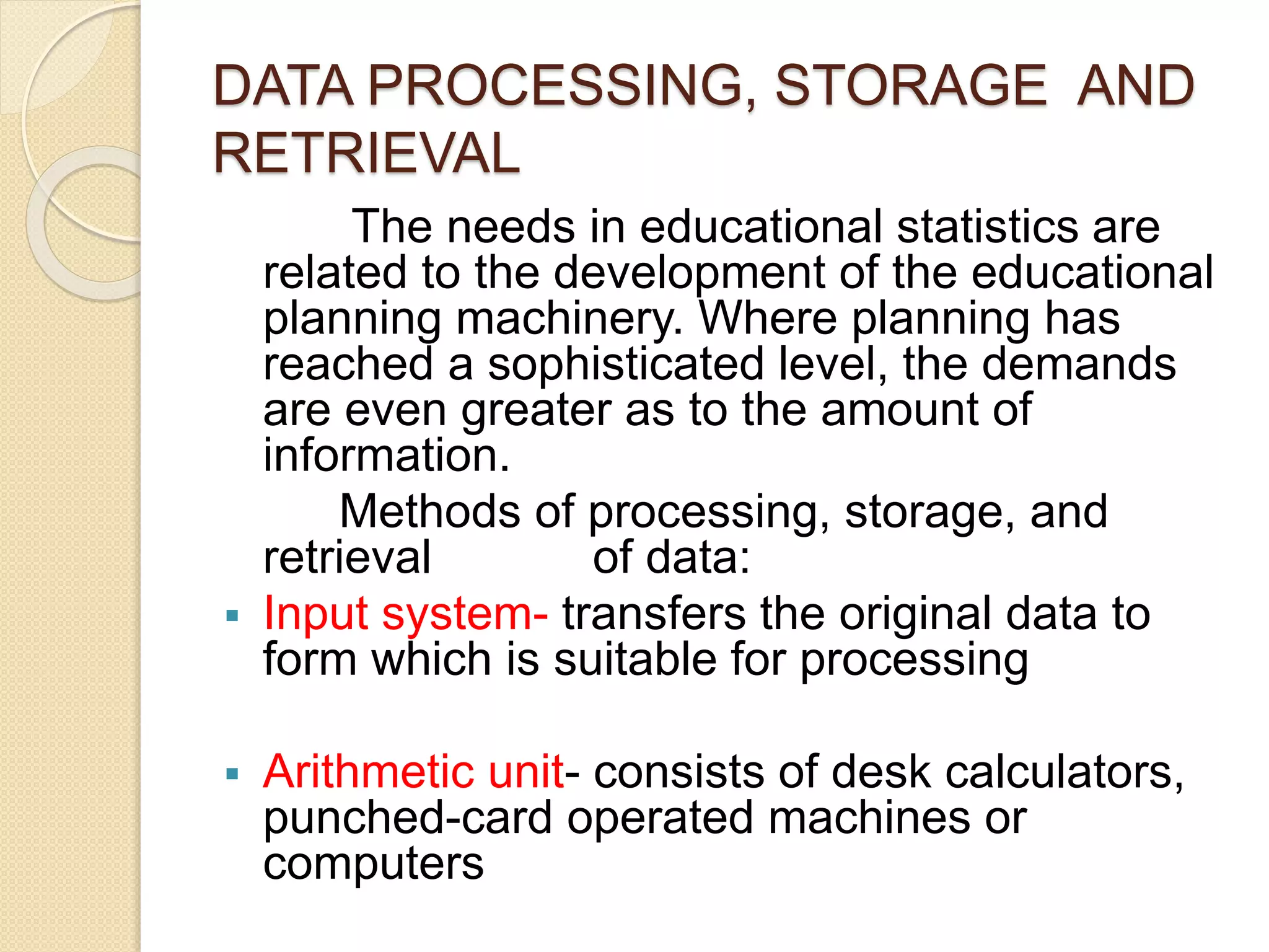 BASIC STATISTICAL TOOLS IN EDUCATIONAL PLANNING | PPTX