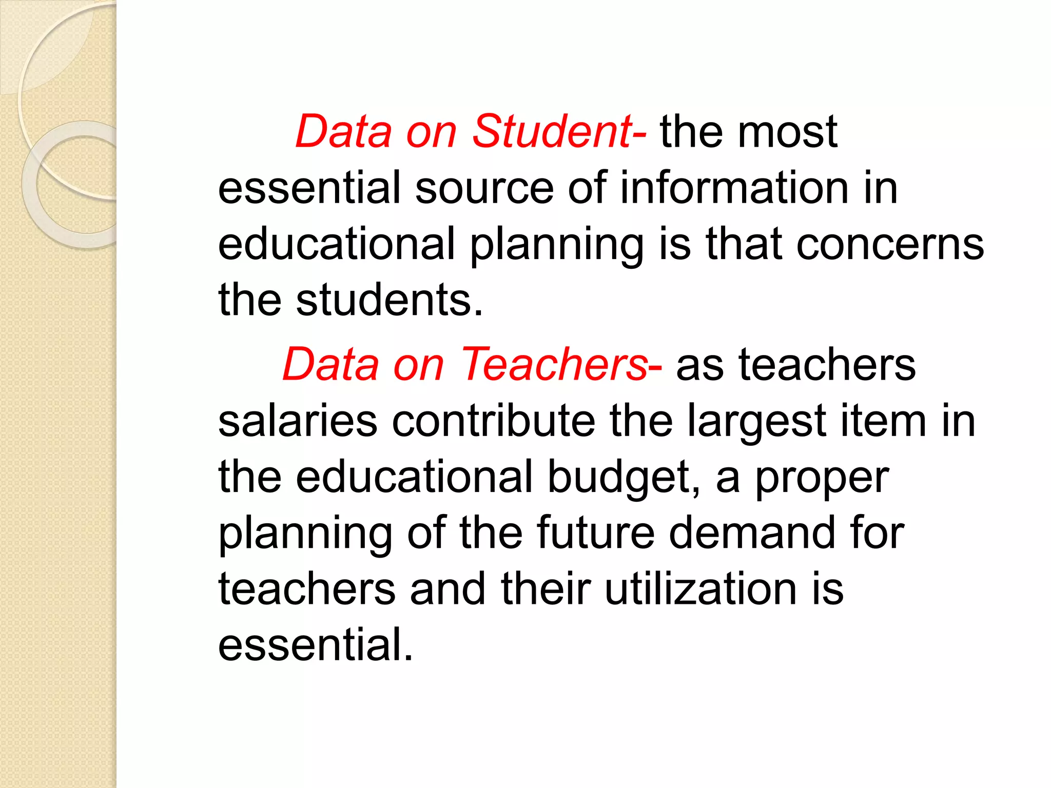 BASIC STATISTICAL TOOLS IN EDUCATIONAL PLANNING | PPTX