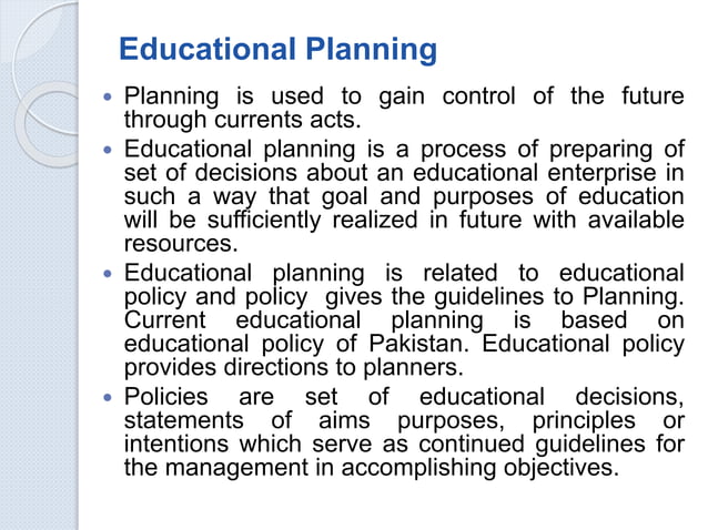 Educational planning and Management | PPTX