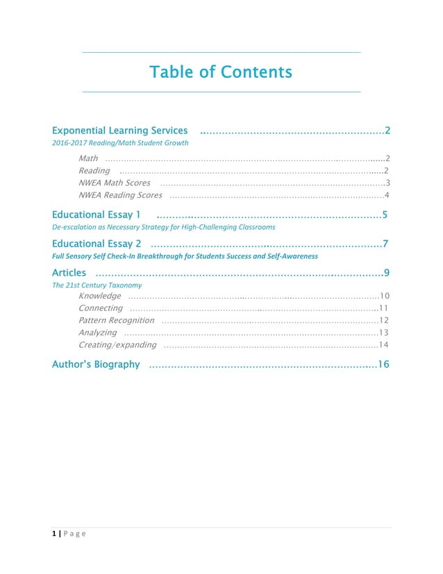 Exponential Learning Services. | PDF | Secondary Education | Education