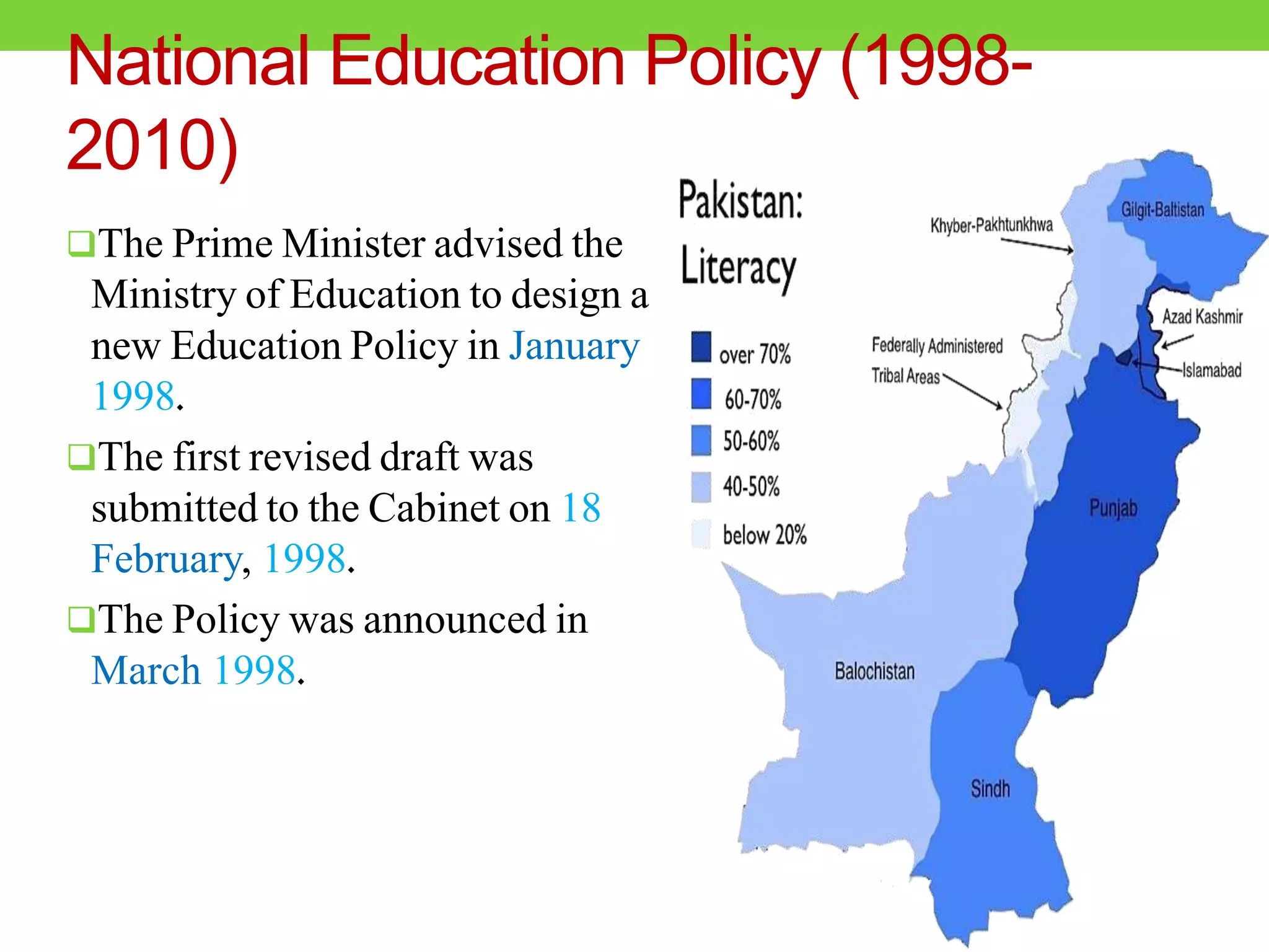 Educational policies of pakistan | PPTX