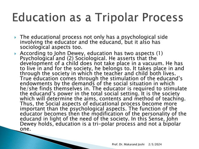 Educational Process, Bipolar & Triangular | PPTX