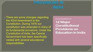 Educational provisions | PPTX