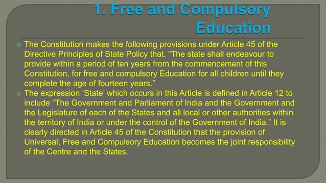 Educational provisions | PPT