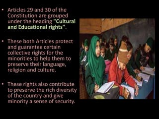 Educational Provisions for Minorities in The Constitution | PPTX