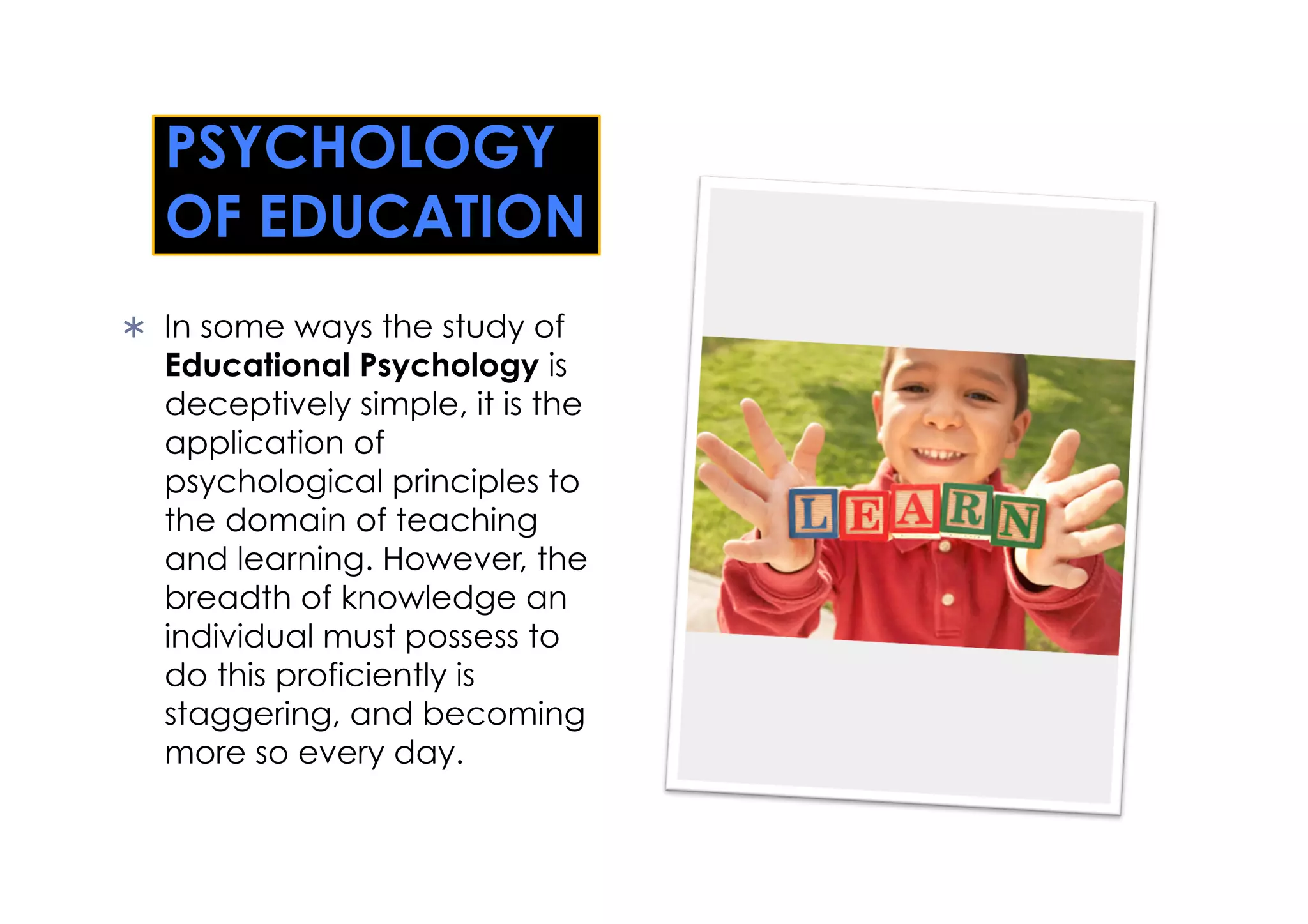 Educational psychology | PPT