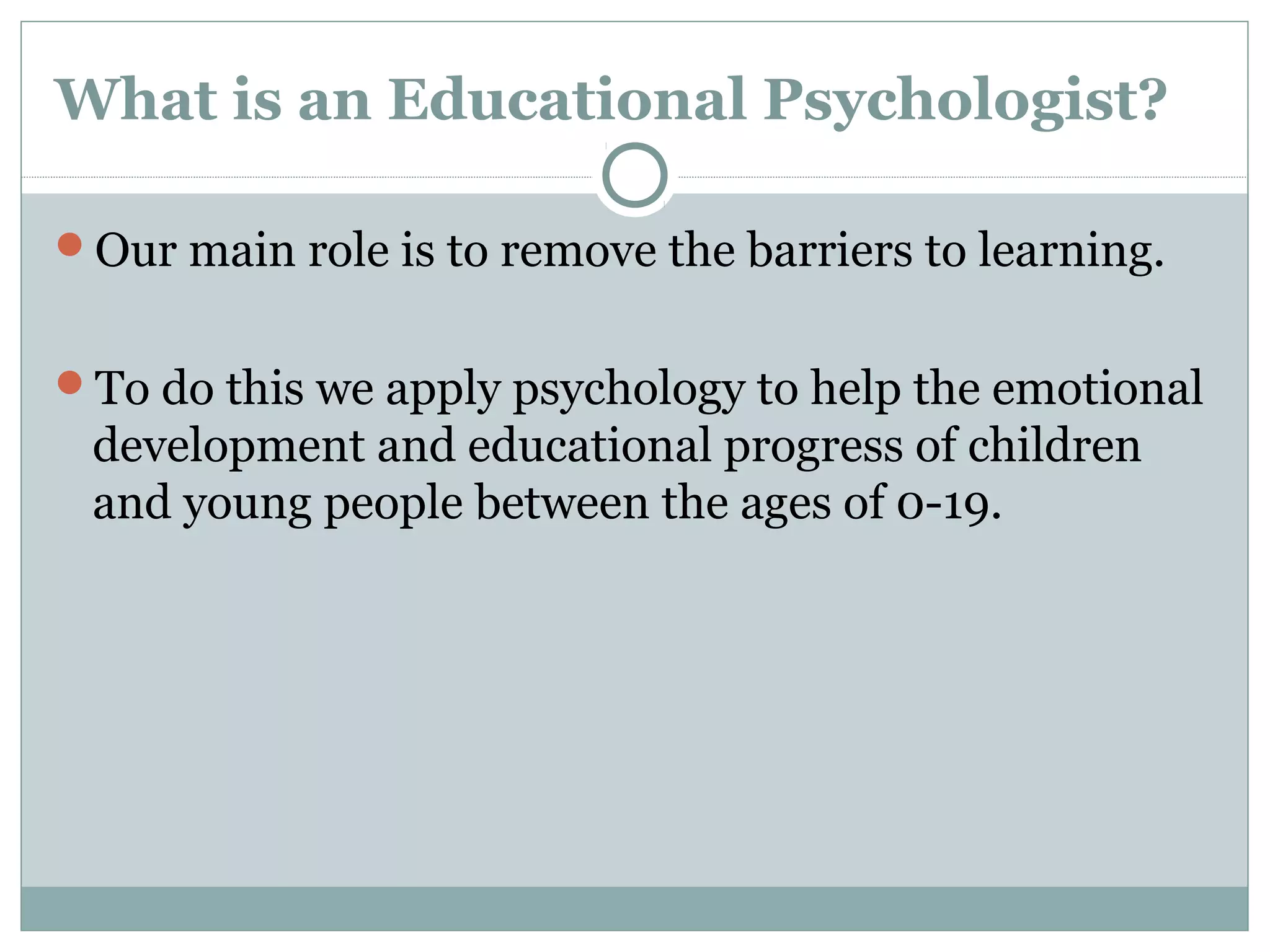 Educational Psychology | PPT