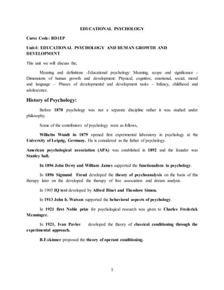 EDUCATIONAL PSYCHOLOGY - I SEM.docx