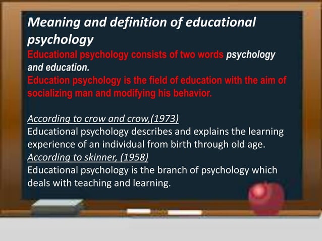 Educational psychology - introduction | PPT