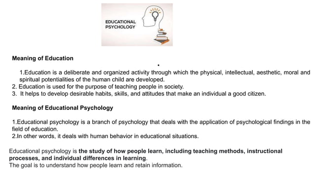 Educational Psychology B.ED 1 sem..pptx | Educational Assessment ...