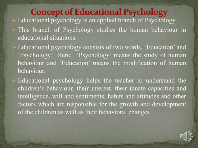 Educational Psychology | PPT