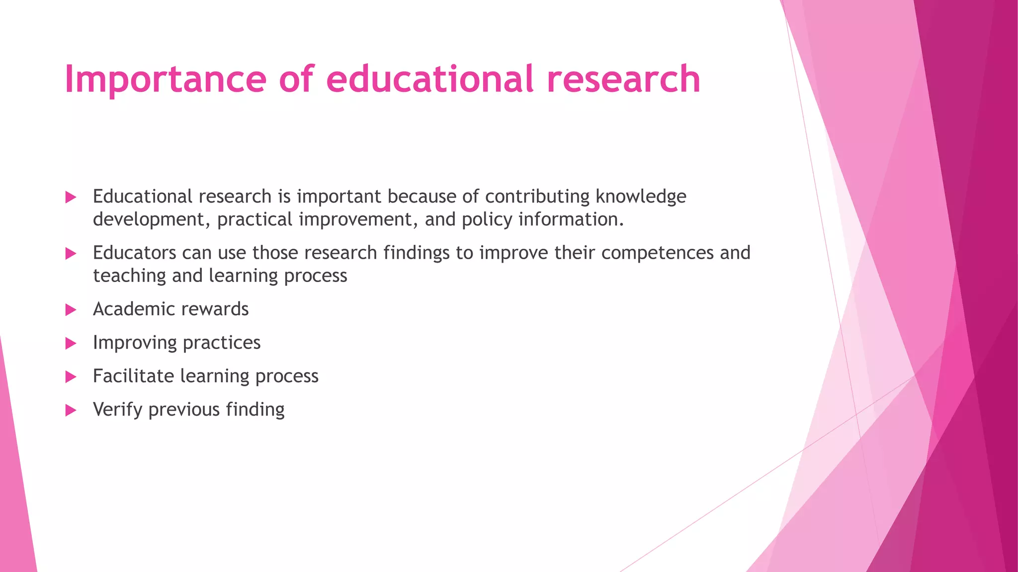 importance of Educational research | PPTX