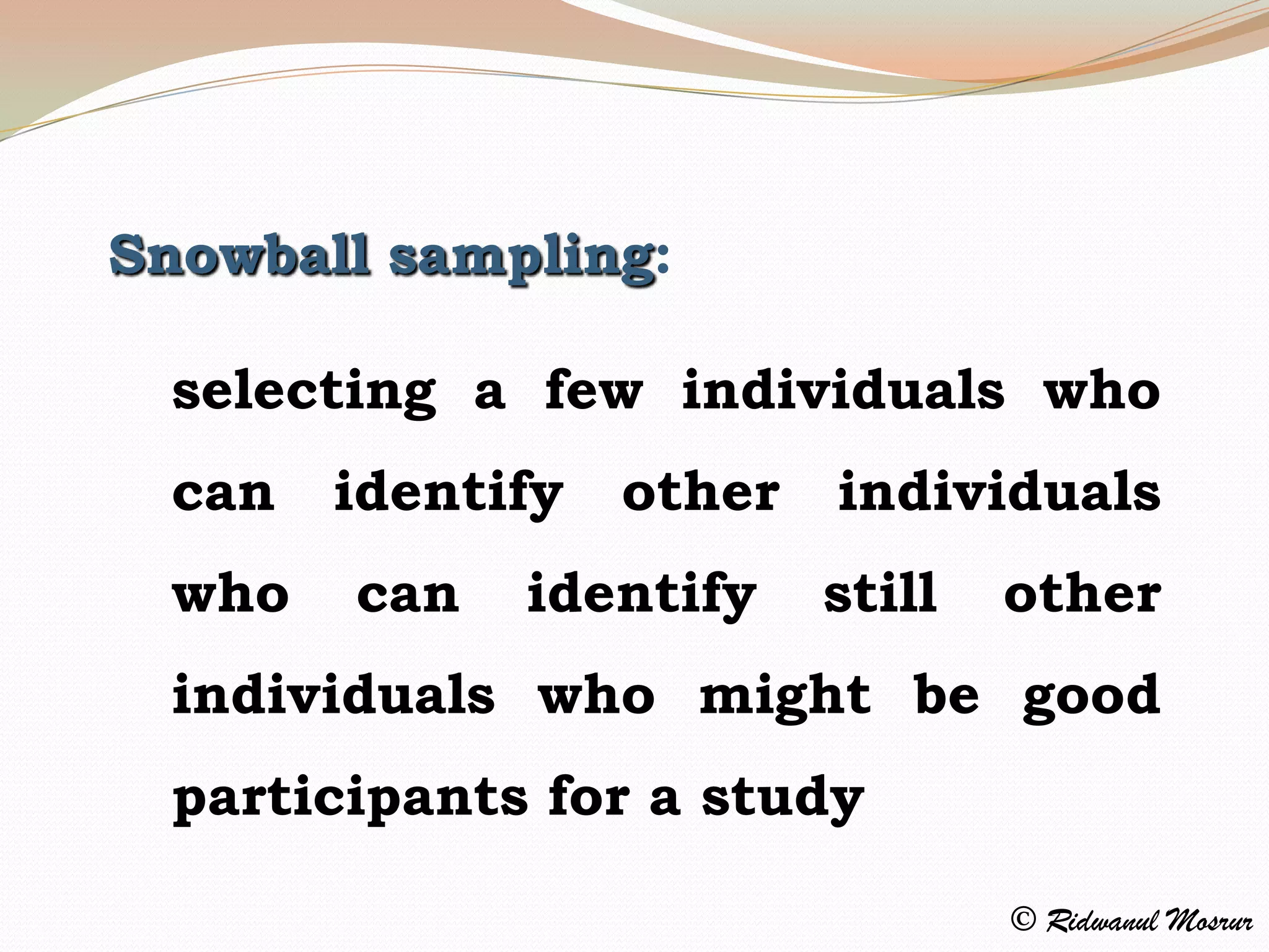 Educational research qualitative sampling | PPT