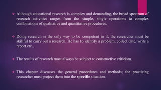 Nature and Classification of Educational Research (Part 1) | PPTX