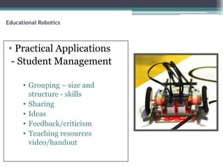 Educational robotics | PPTX