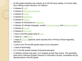 Educational romanian system | PPTX
