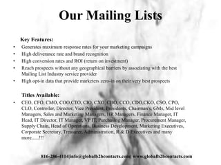 Educational services email database | PPTX