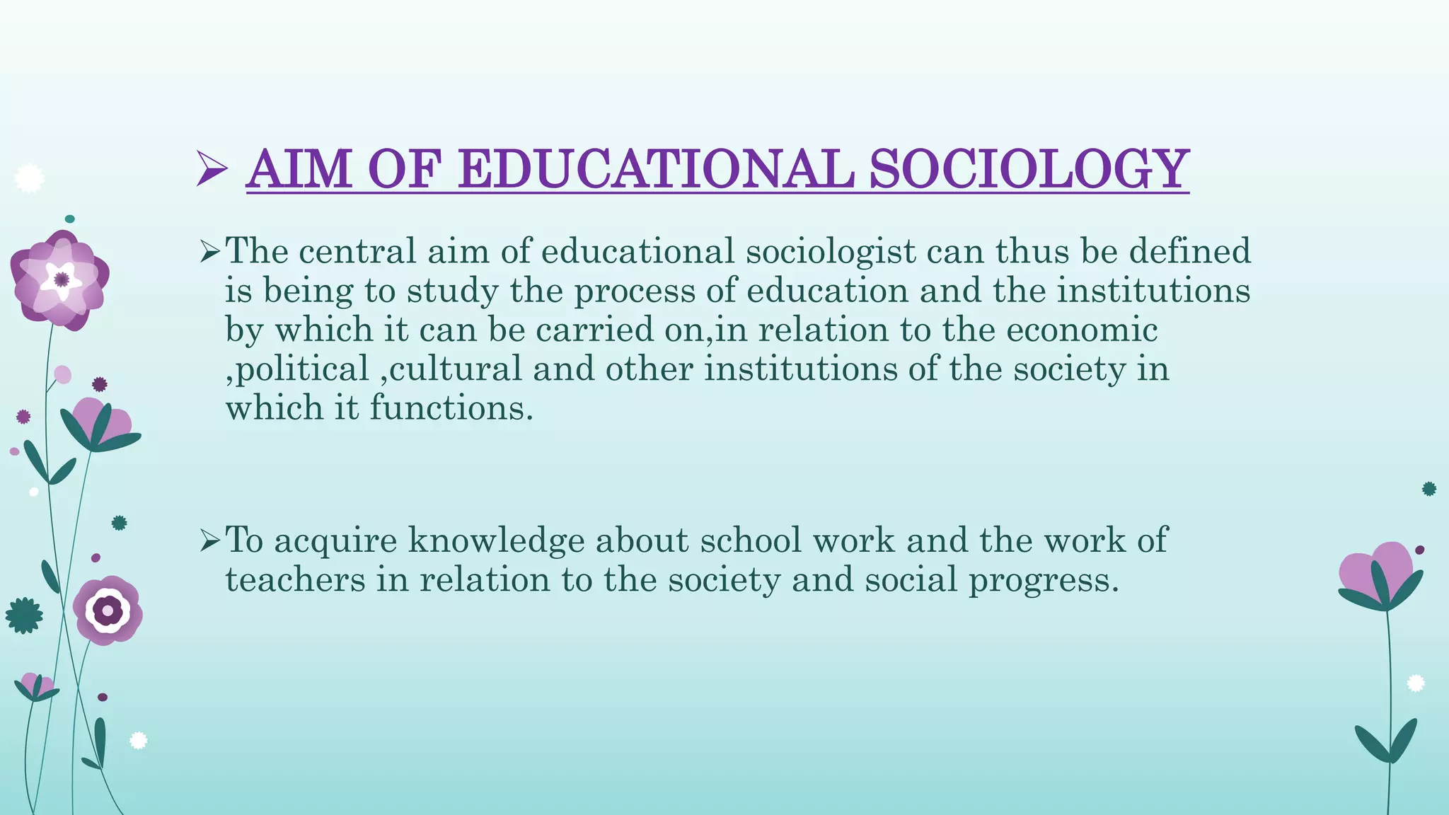 Educational sociology | PPTX