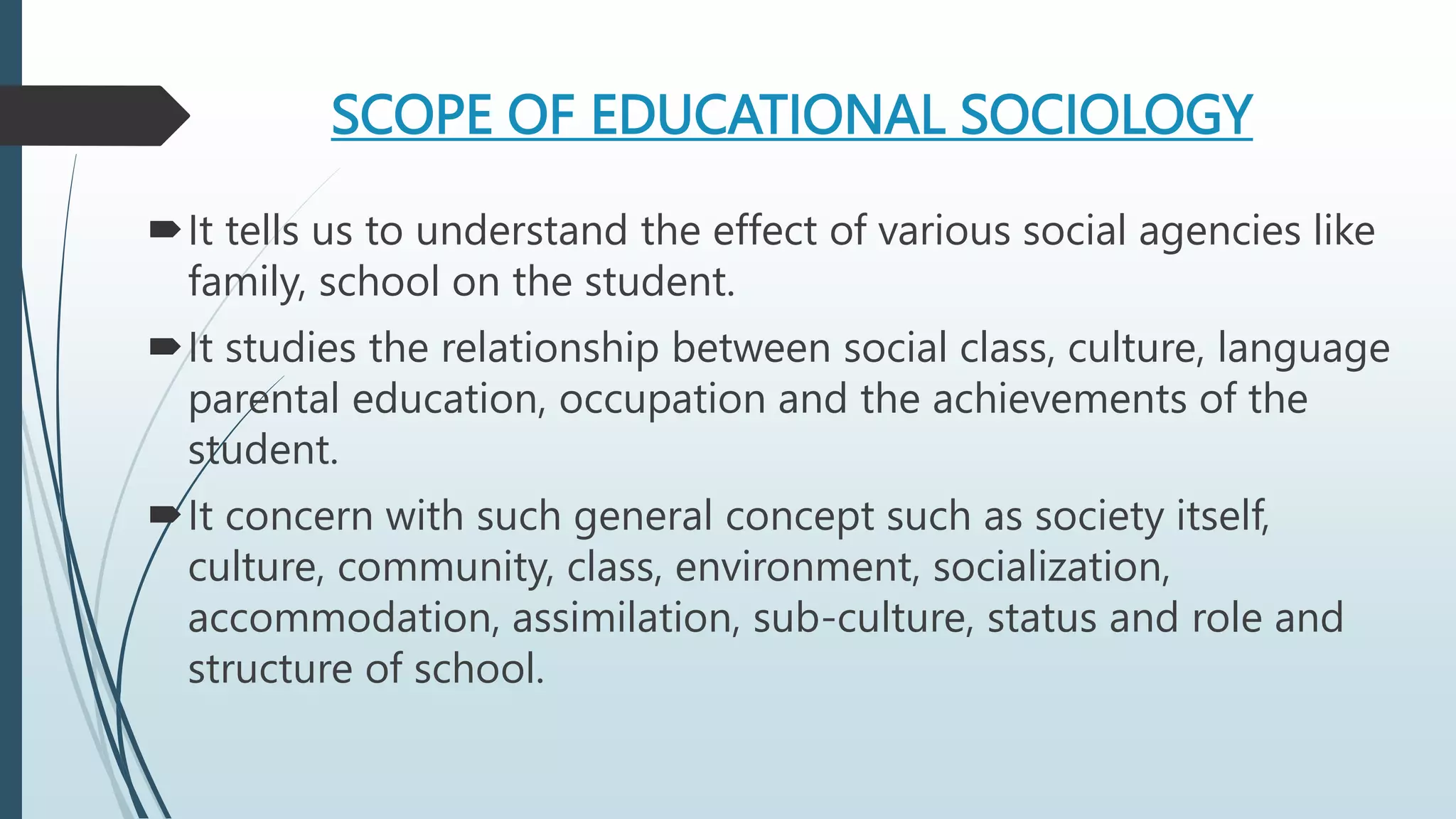 EDUCATIONAL SOCIOLOGY2023.pptx | Education