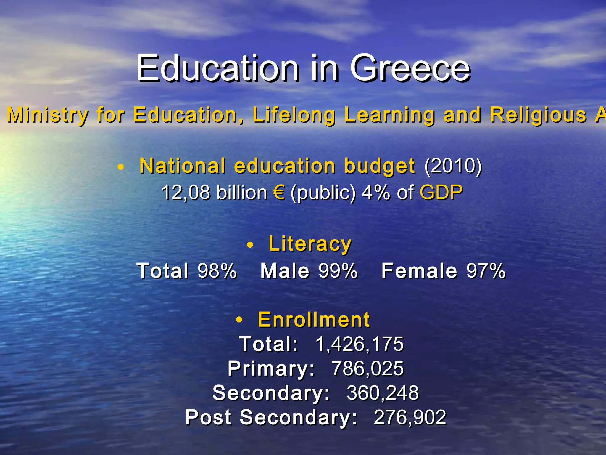 Educational System of Greece | PPT