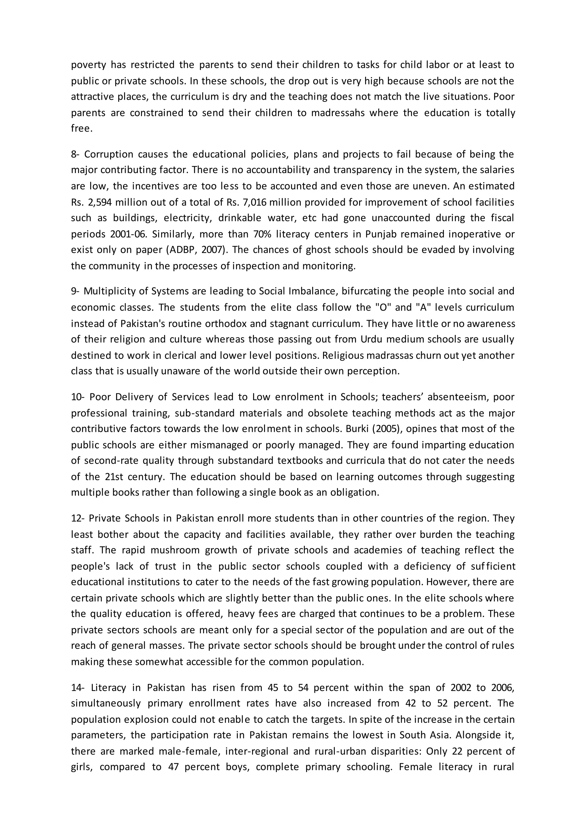 Educational system and its problem | DOCX