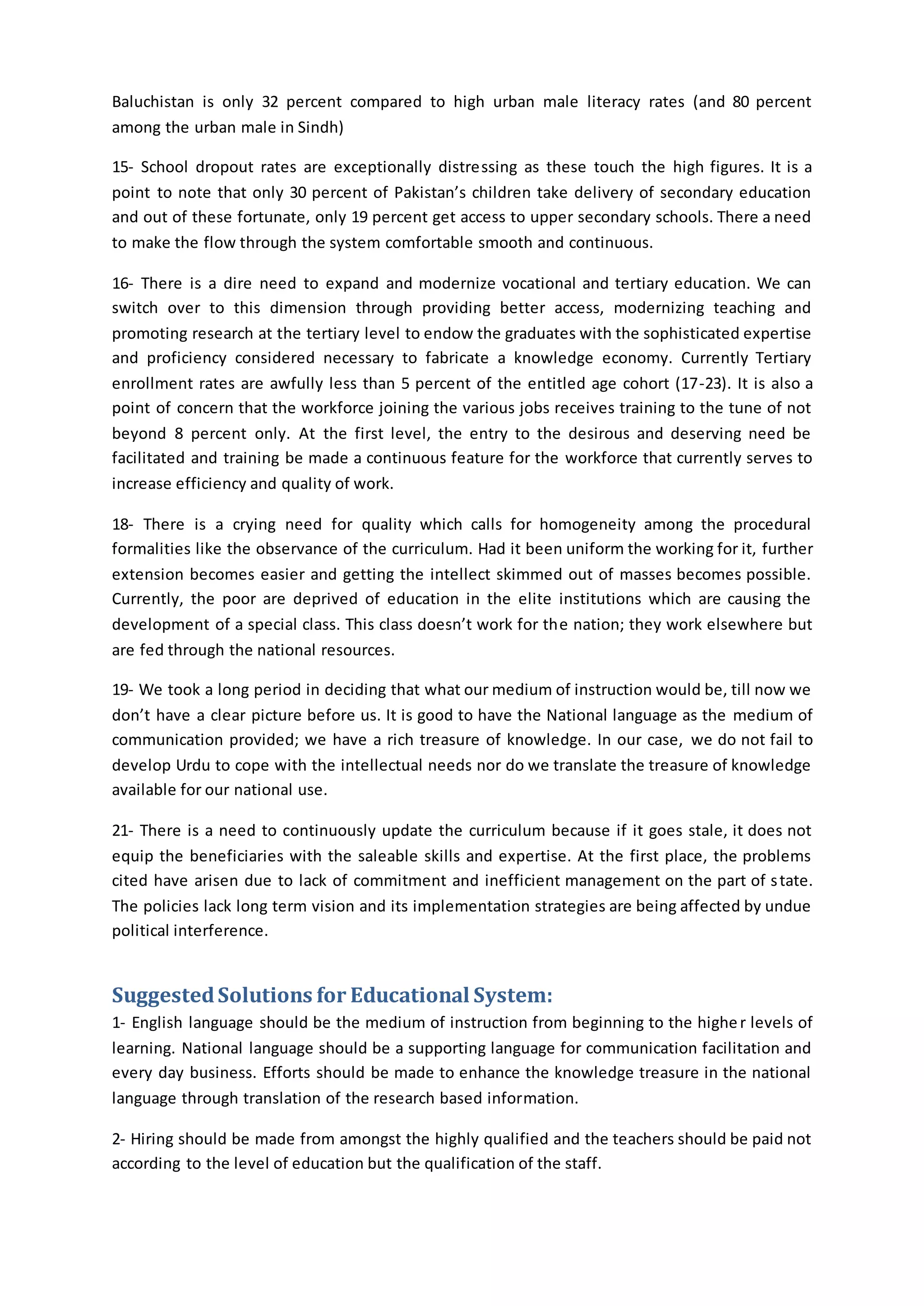 Educational system and its problem | DOCX