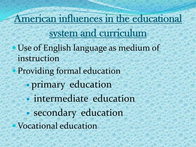 Educational system during american period presentation | PPTX | Primary ...