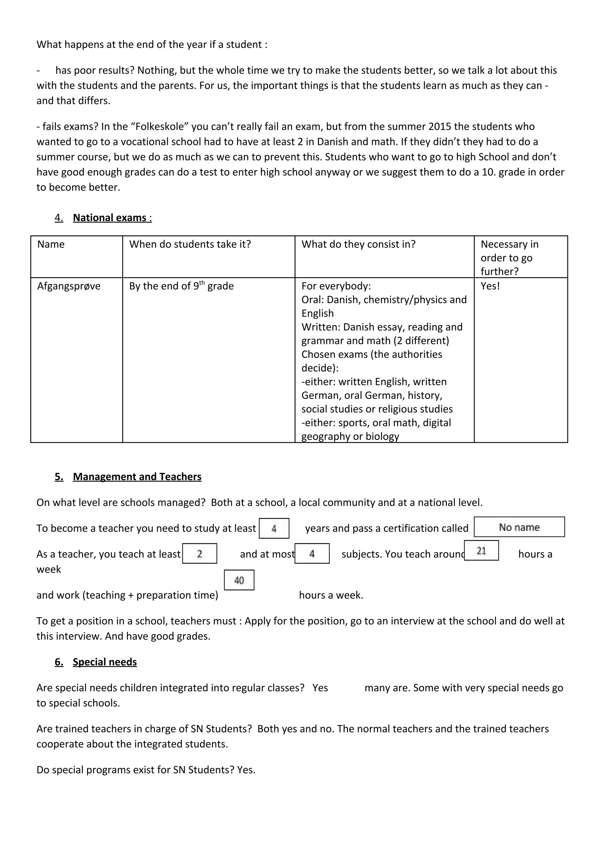 Educational System in Denmark | PDF