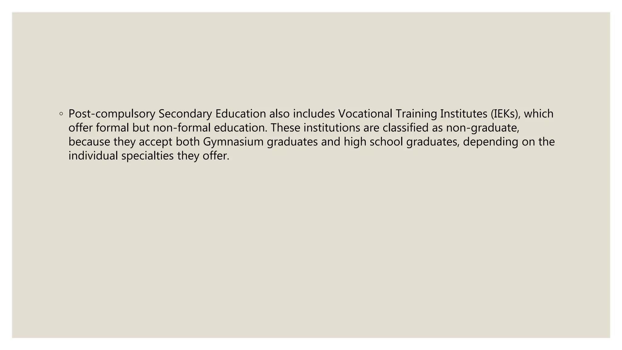 Educational system in Greece | PPTX