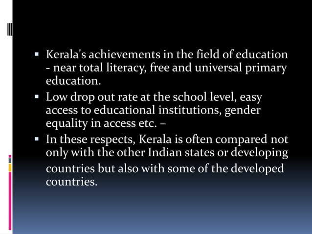 Educational system in kerala – present govt | PPTX | Education industry | Industries