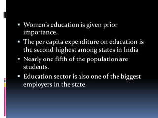 Educational system in kerala – present govt | PPTX